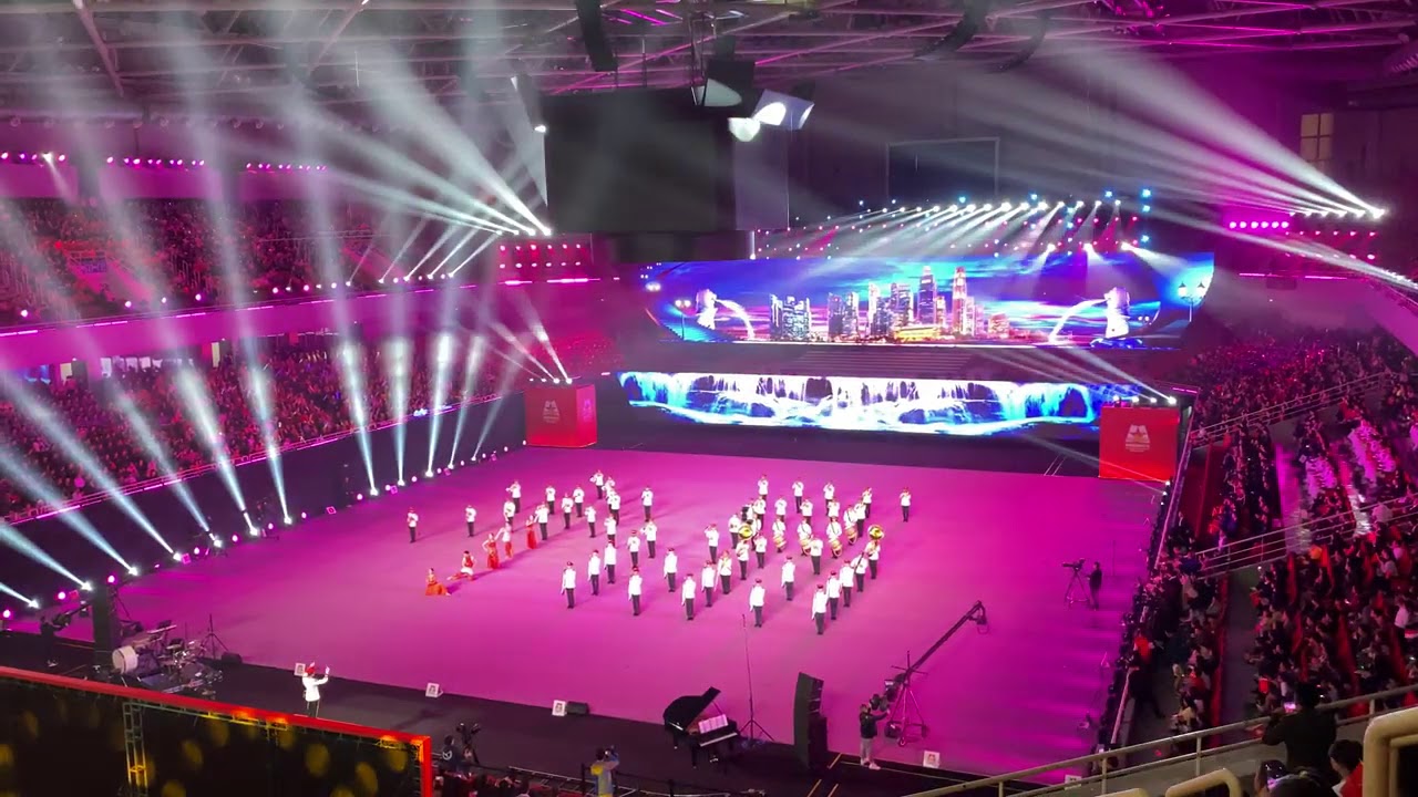 SAF Central Band, Silent Precision Drill Squad, and Music & Drama 6th Nanchang Military Tattoo ...