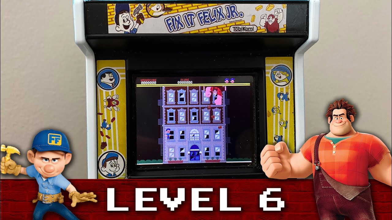 Playing FIX-IT FELIX JR. (Mini Arcade Game) - LEVEL 6 (Final) - YouTube