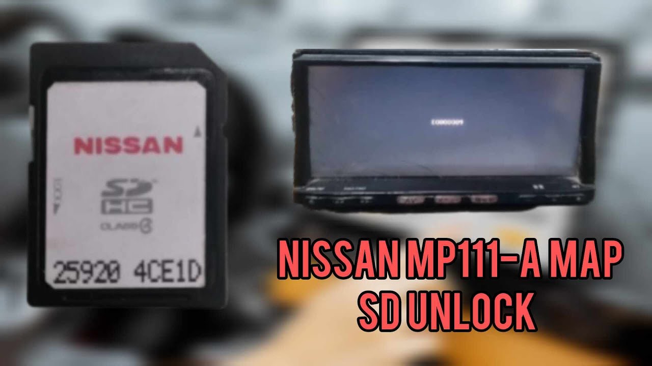 NISSAN MP111-A MAP SD UNLOCK - YouTube