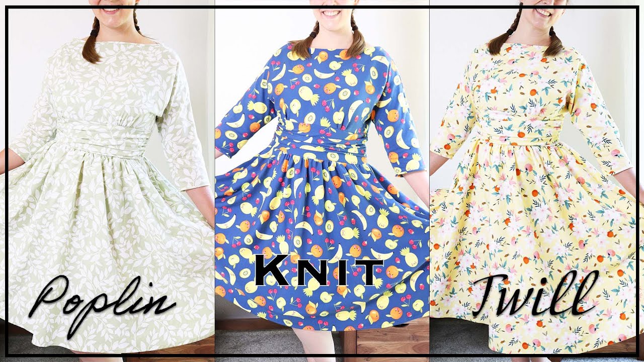 1 Dress, 3 Different Types of Fabric - YouTube