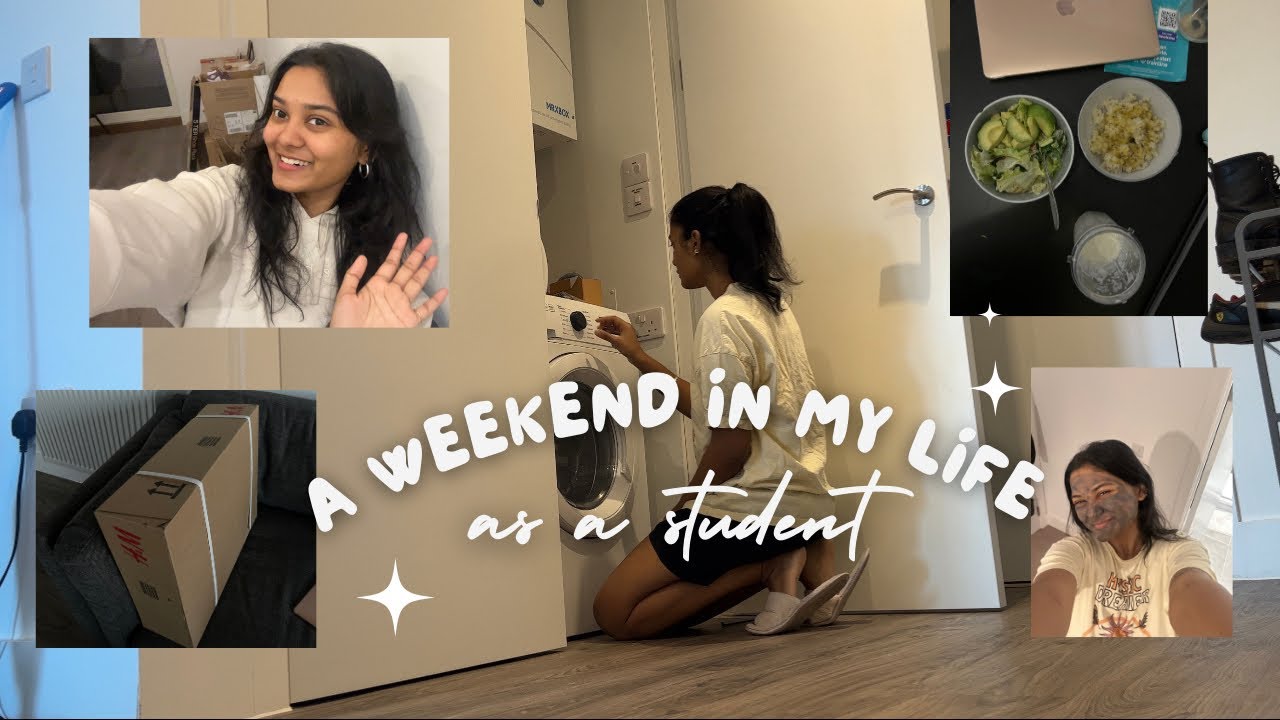 What I Do on a Weekend in London 🌆 | Indian Student Vlog || laundry day ...