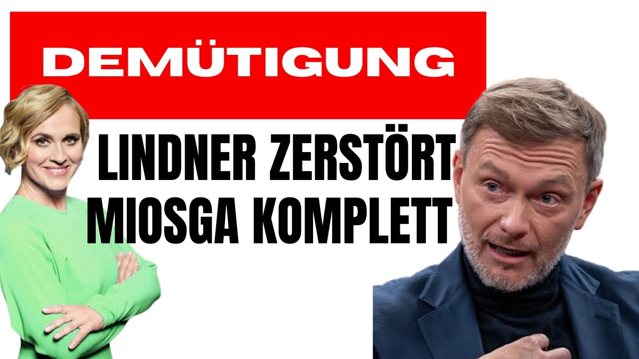 Lindner zerstört Miosga für Kuschel-Interviews mit Scholz & Habeck! - YouTube