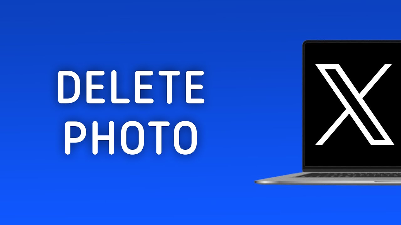 How To Delete A Photo On X (Twitter) On PC - YouTube