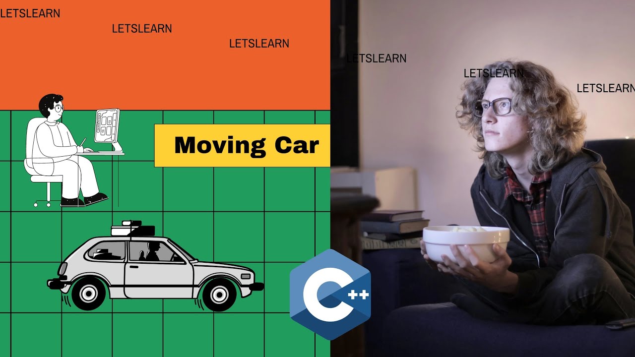 Interesting program for moving car | C++ Program for moving car ...