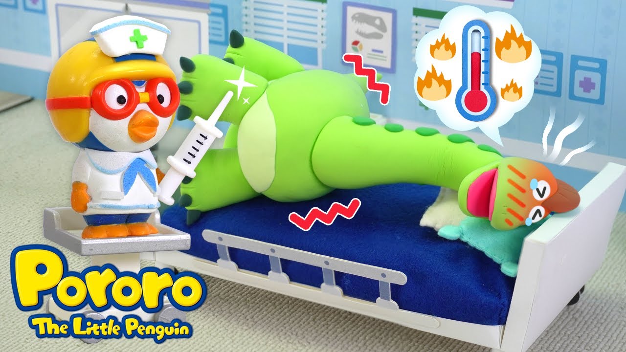 Brachiosaurus Has the Sniffles 🤧 | Pororo Dino Hospital🏥 | Emergency ...