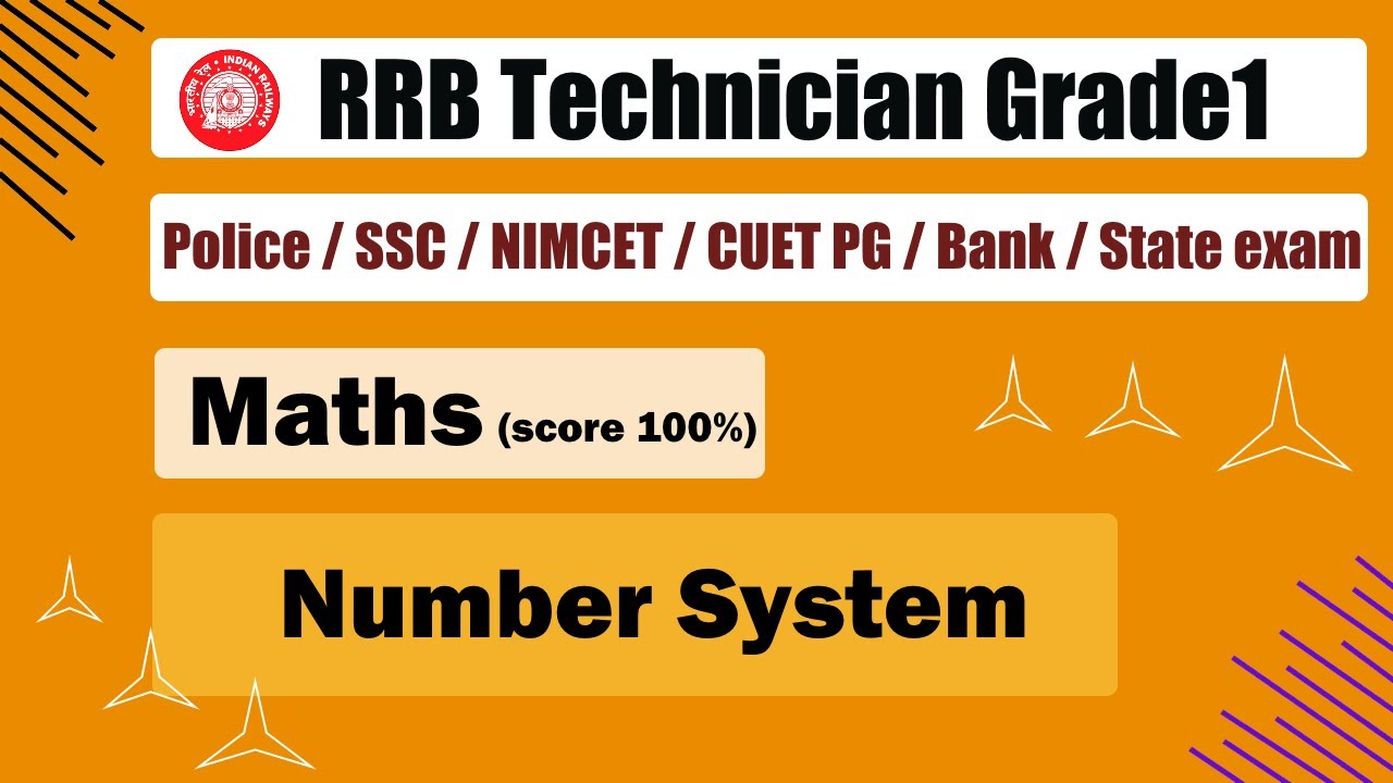 Number System, RRB Maths Classes, RRB Technician grade1, Maths for ...