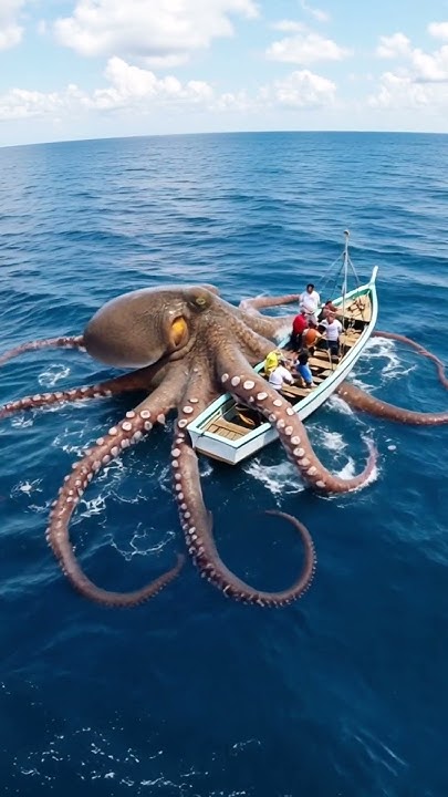 Terrifying Giant Octopus Attacks Boat on the High Seas! - YouTube