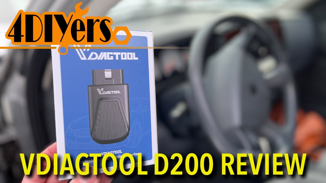 Review: VDIAGTOOL D200 Bluetooh OBD2 Scanner - YouTube