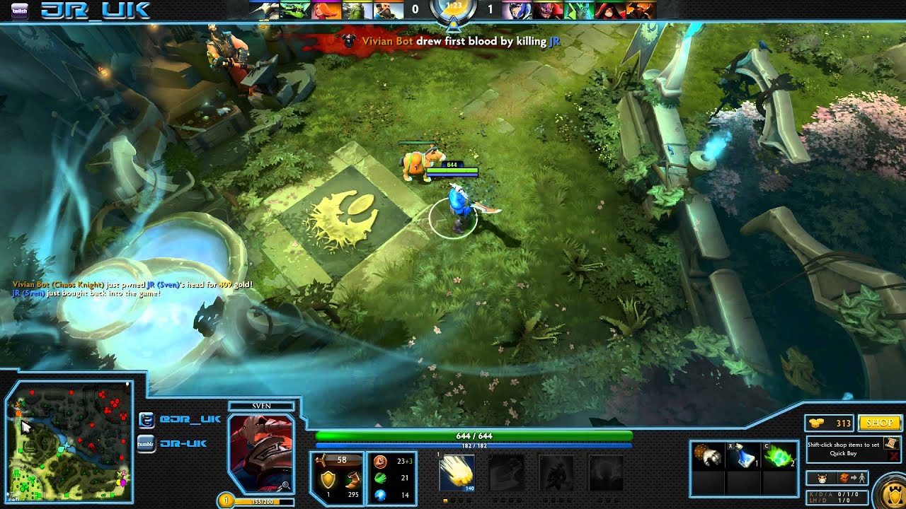 My 1st DOTA2 streaming layout - YouTube