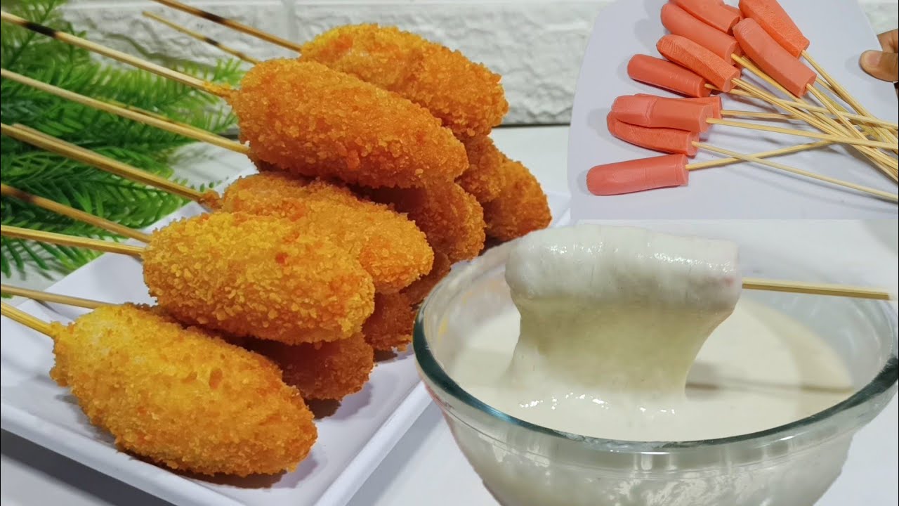 RESEP CORNDOG SOSIS‼️ TAKARAN SENDOK,RESEP SIMPEL,SERBA 2000-AN AJA ...