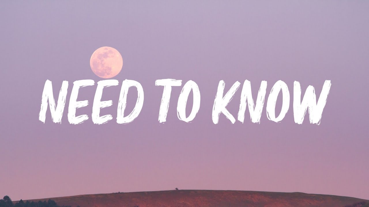 Doja Cat - Need To Know (Lyrics) - YouTube