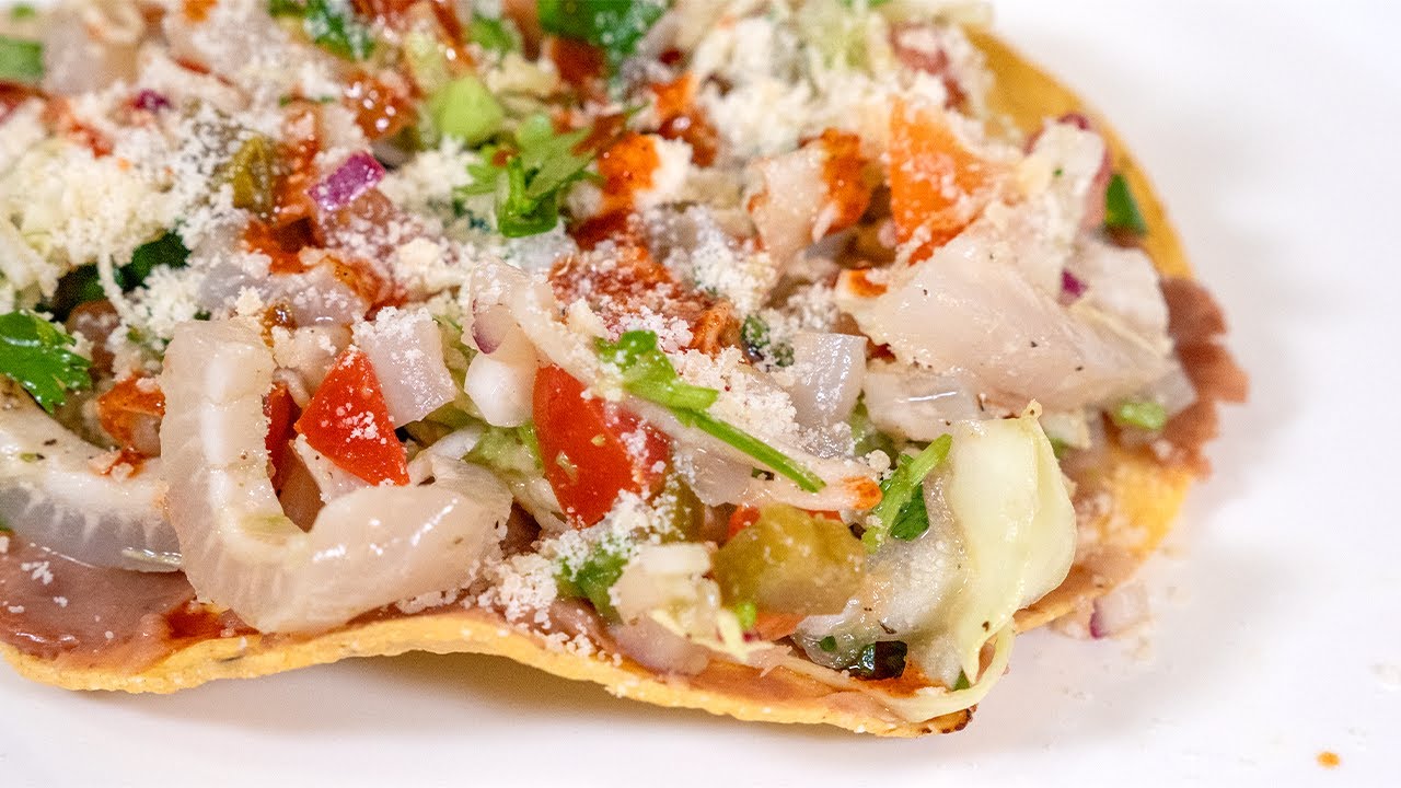 Tostadas de Cueritos | Recetas Mexicanas Faciles - YouTube