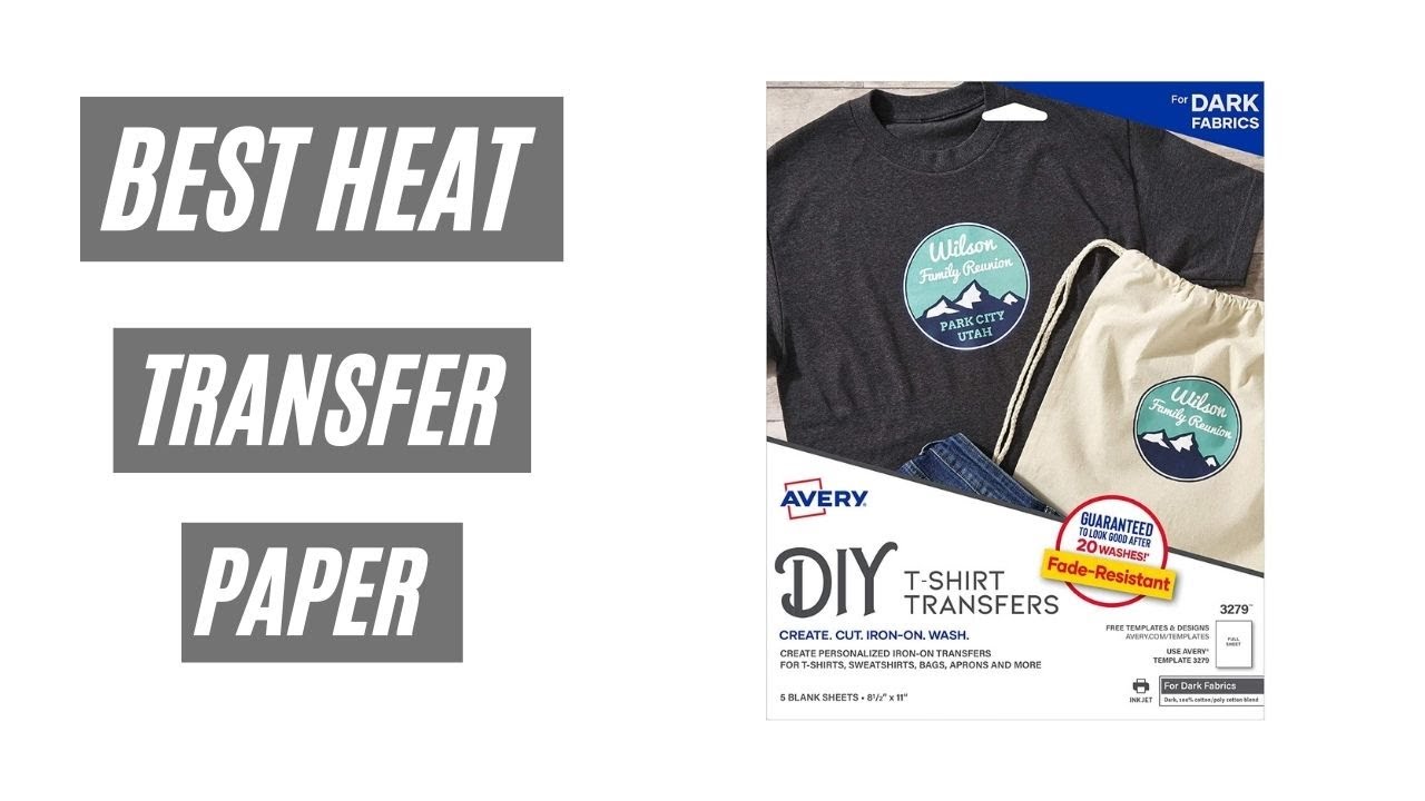 Top 5 Best Heat Transfer Paper For Dark Shirts YouTube