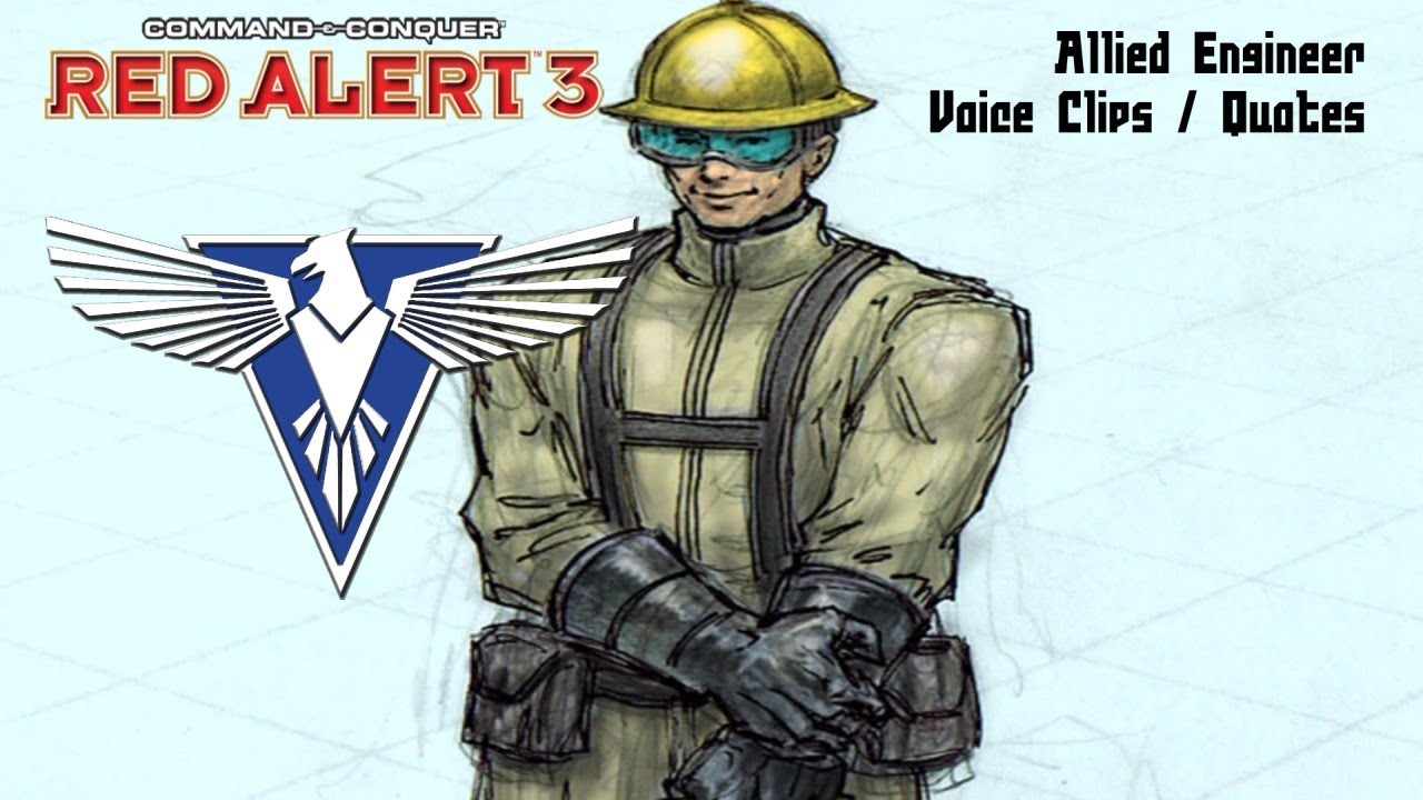 C&C Red Alert 3 - Allied Engineer Voice Clips - YouTube