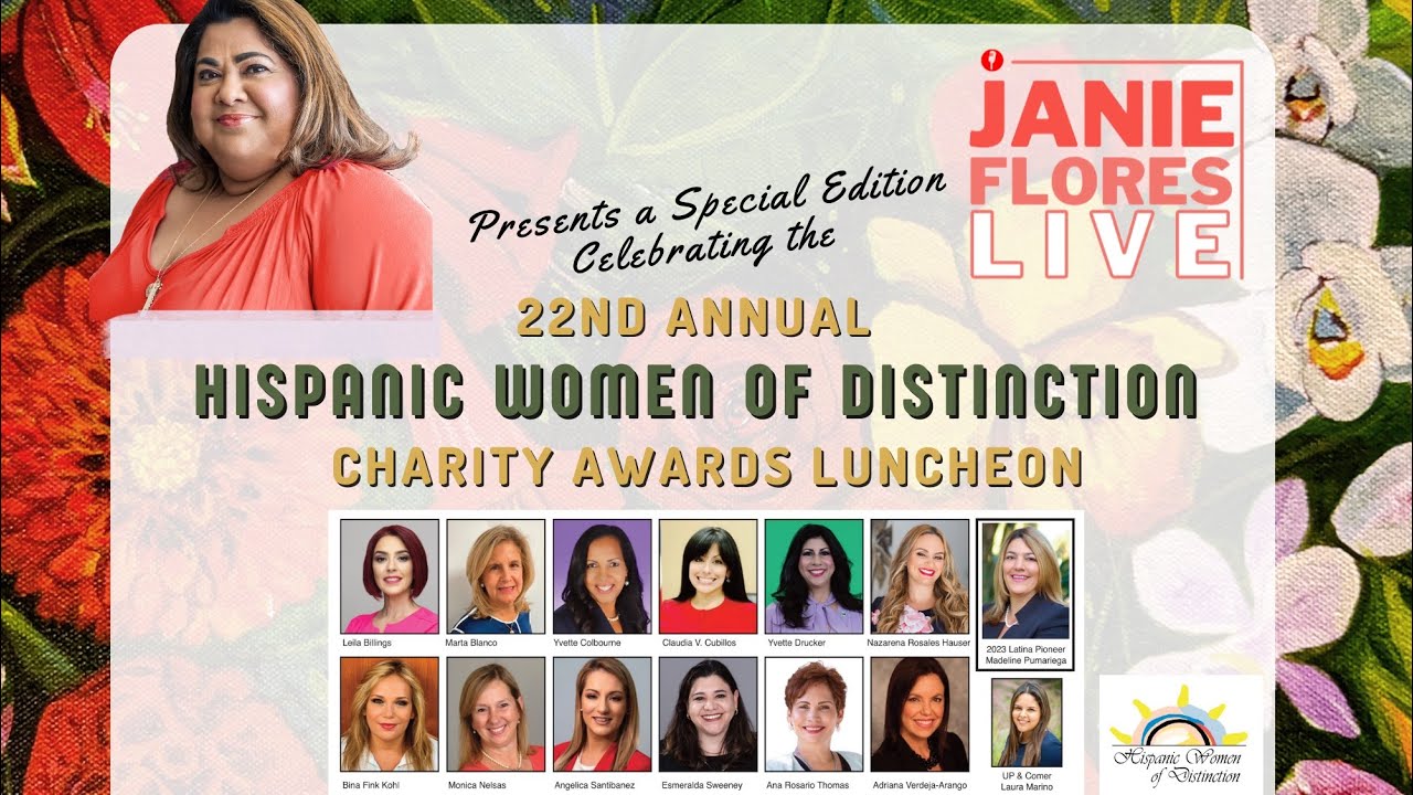 Janie Flores Live Celebrates Hispanic Women of Distinction 2023 - YouTube
