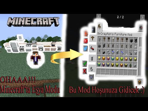 MİNECRAFT'TA EŞYA MODU (Efsane)-Minecraft Mod Tanıtım #12 (2020 KURULUM+SESLİ)