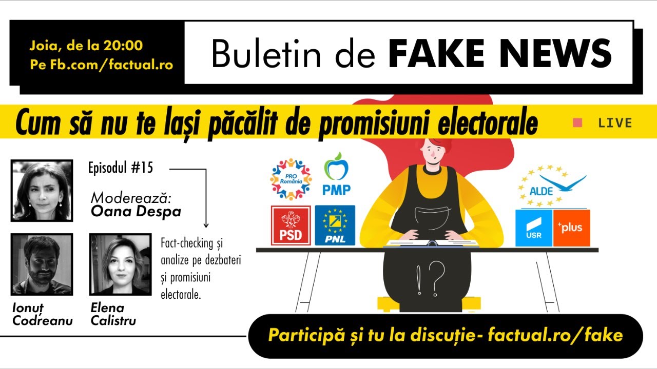 Buletin de Fake News #15: cum să nu te lași păcălit de promisiunile din ...