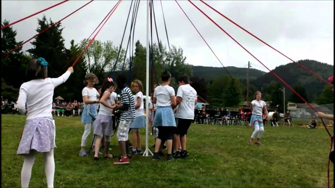 Lavington May Day Maypole dance - YouTube