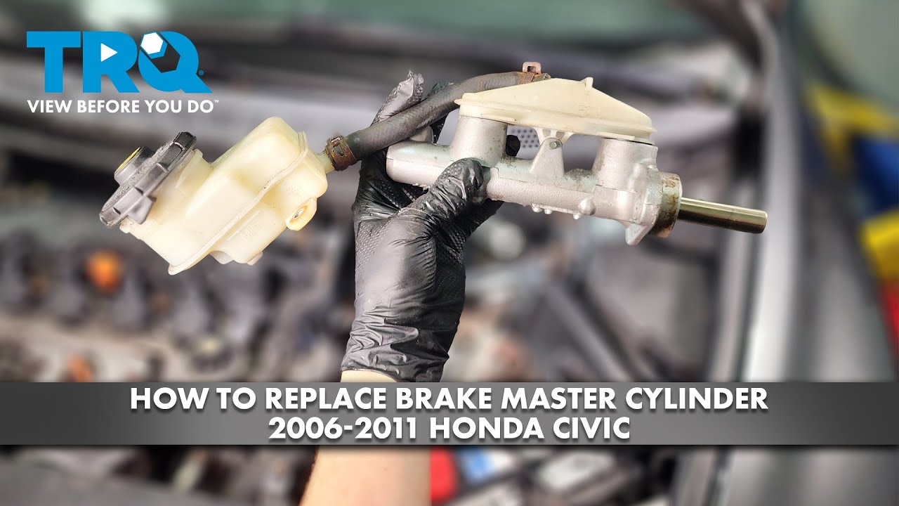 How to Replace Brake Master Cylinder 2006-2011 Honda Civic - YouTube