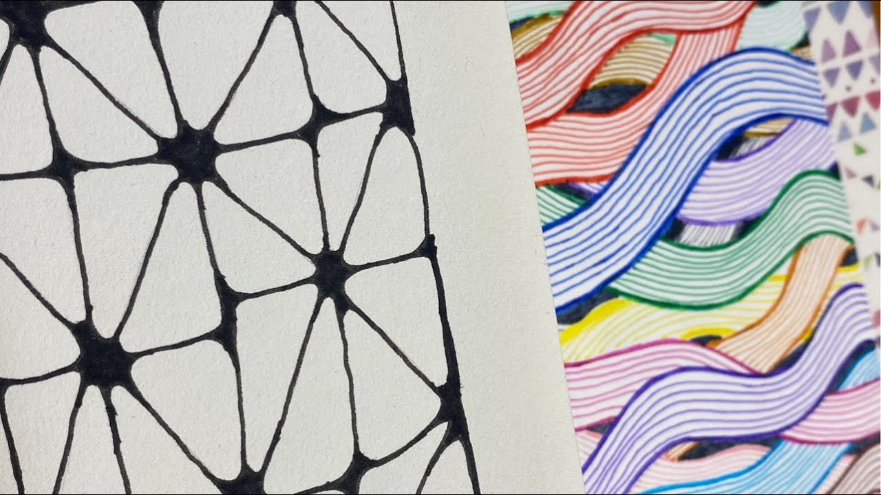 Relaxing Zentangle patterns LIVE 🔴 - YouTube