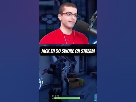 Nick Eh 30 SWORE on STREAM!? #shorts - YouTube