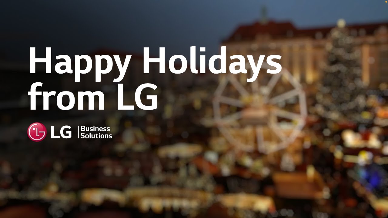 LG wishes you a happy holiday season and a wonderful new year! - YouTube