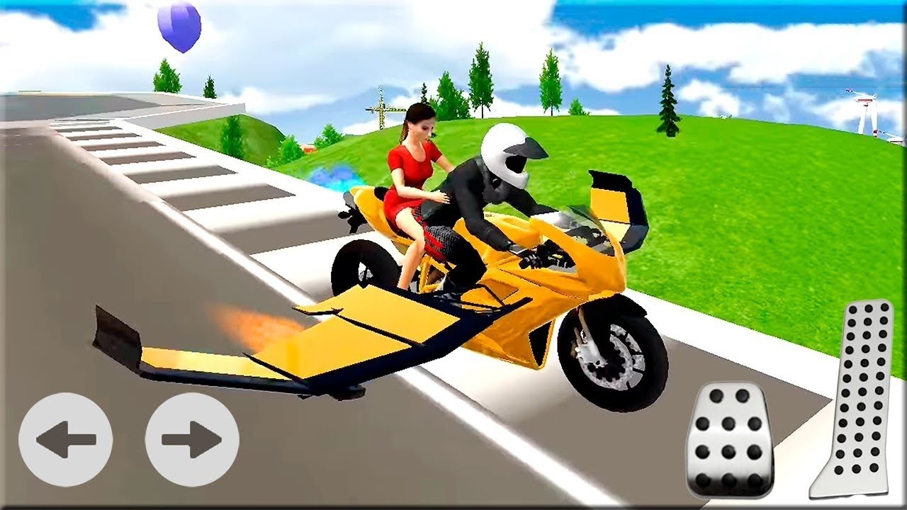 Flying Motorbike Simulator - City Bike Pilot - Android Gameplay video ...