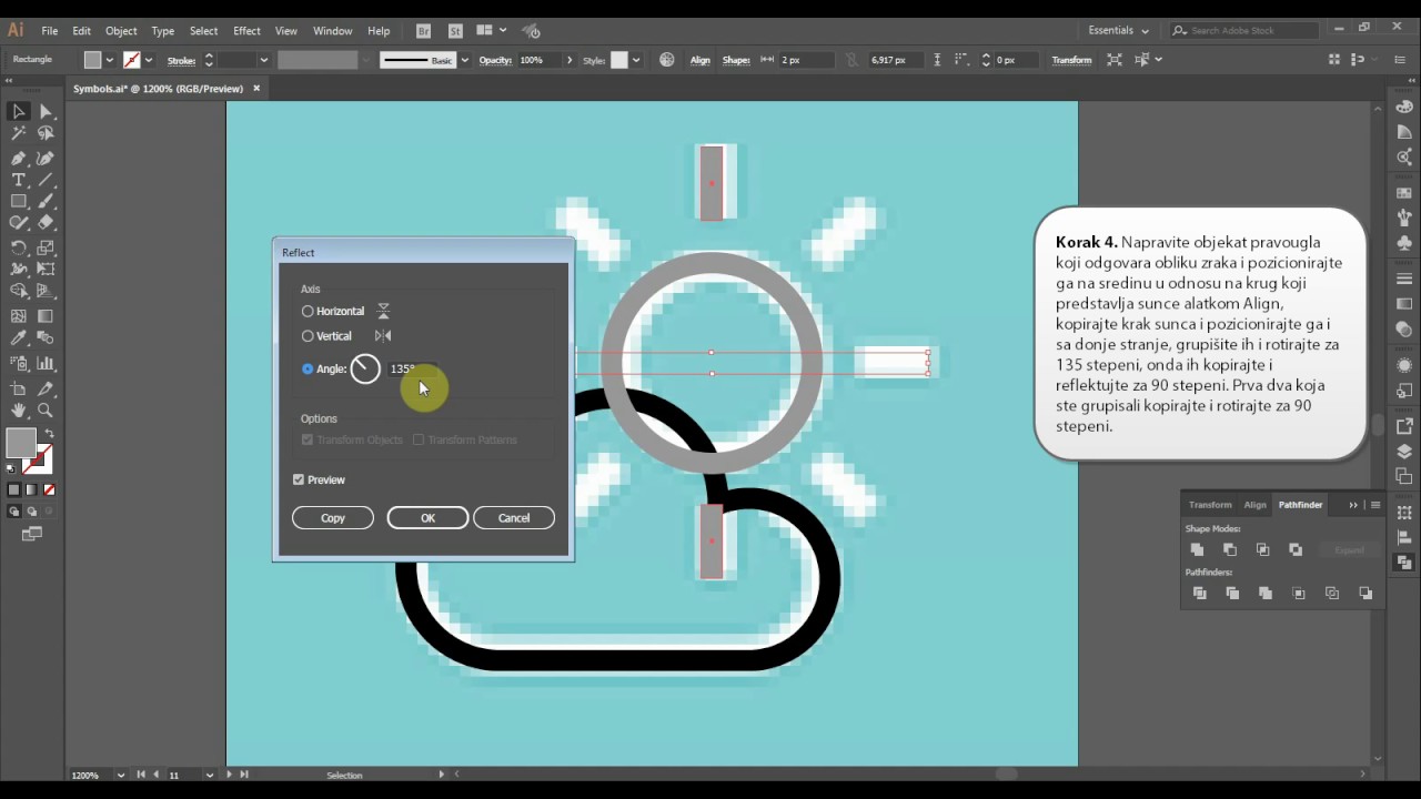Simbol Sunca - Illustrator CC 2017 tutorijal - YouTube