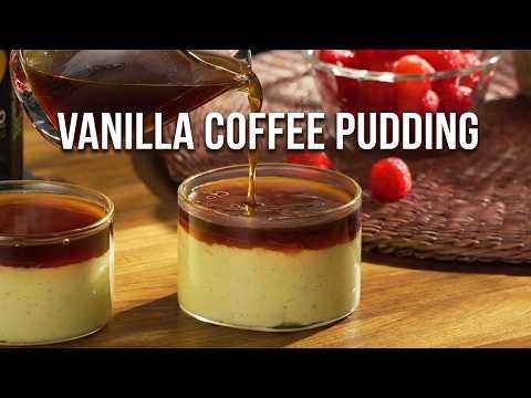 Vanilla Coffee Pudding Recipe | Creamy Vanilla Nut Dessert