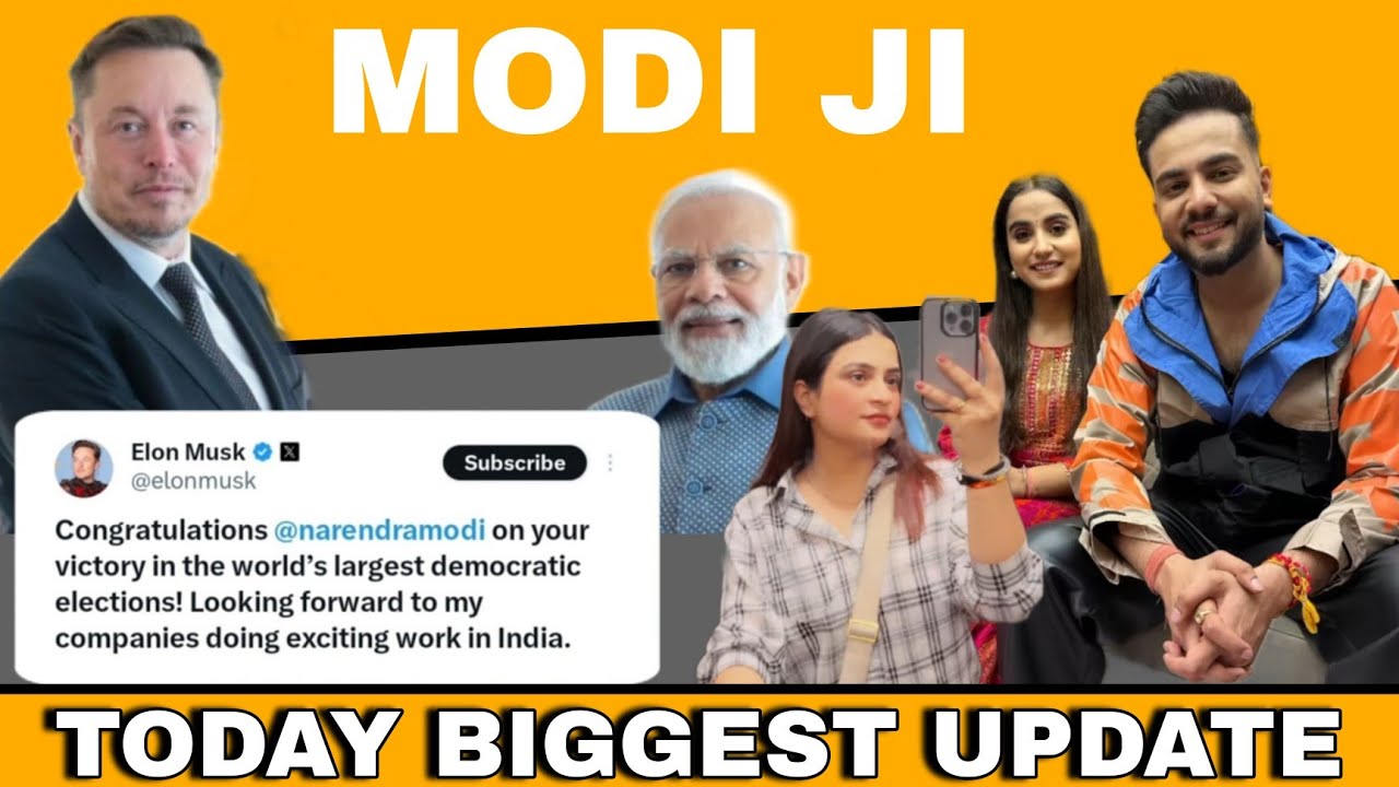 Elvish Yadav And Kirti Mehara New Update Modi Ji 3rd Time PM, Elon Musk ...