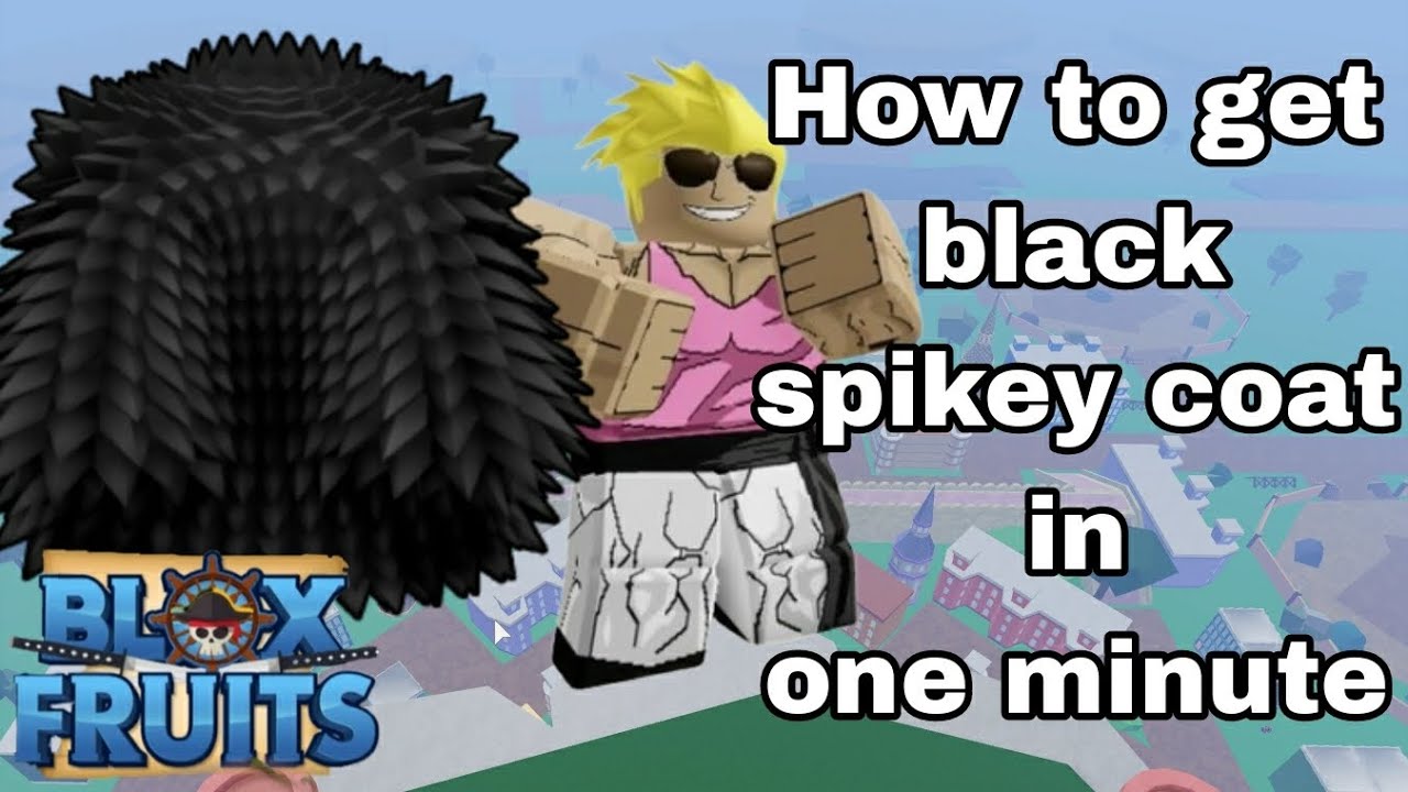 How to get black spikey coat in one minute - YouTube