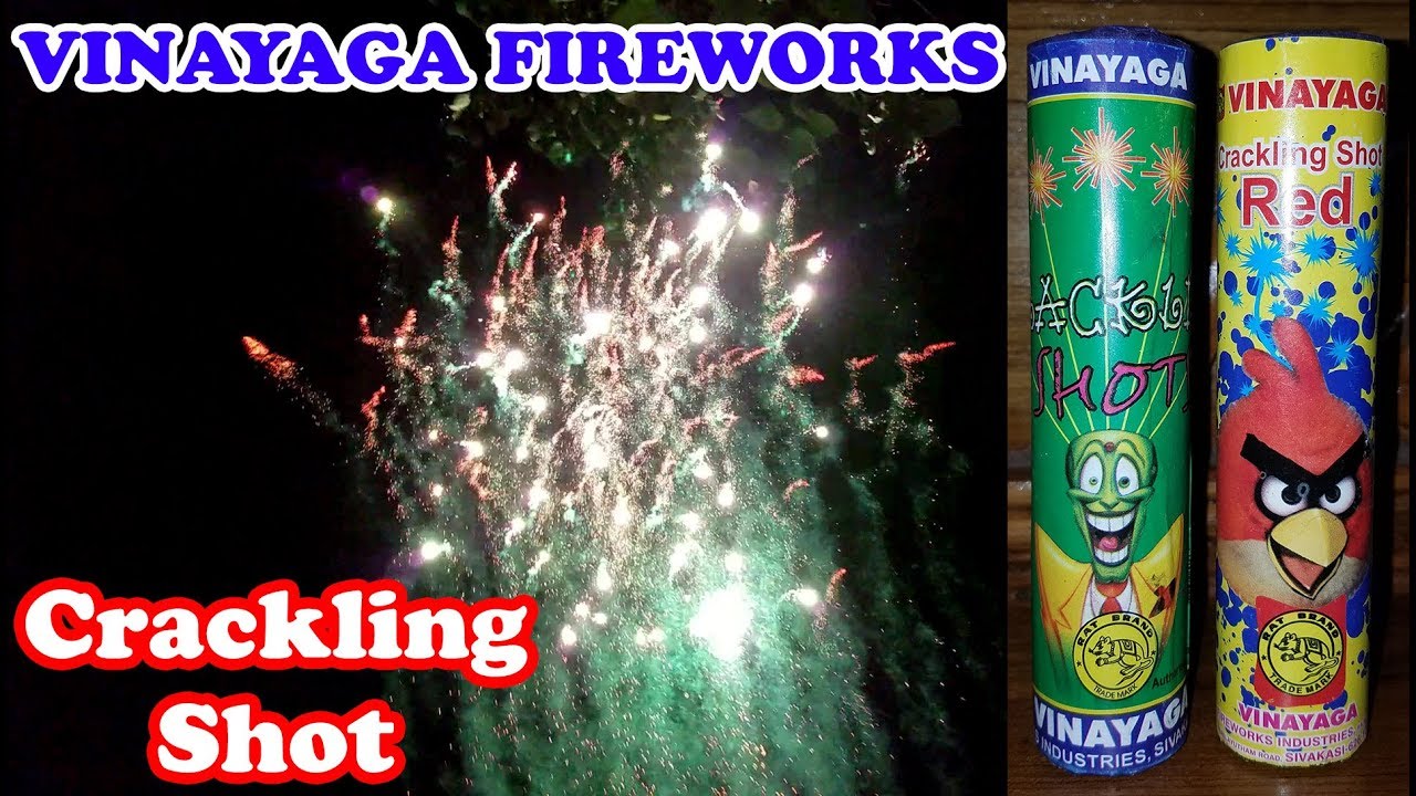 Crackling Shots Red & Green from Vinayaga Fireworks - YouTube