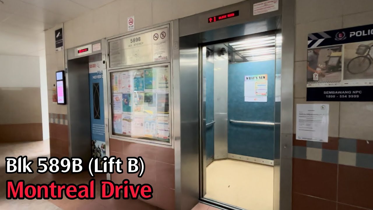 Blk 589B Sembawang - 2001 Mitsubishi Elevator [Lift B] - YouTube