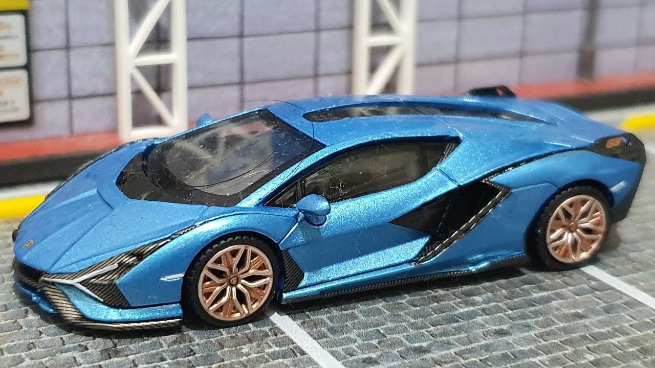 MINI GT Lamborghini Sian FKP 37 Blu Aegir / No. 573 Unboxing - YouTube