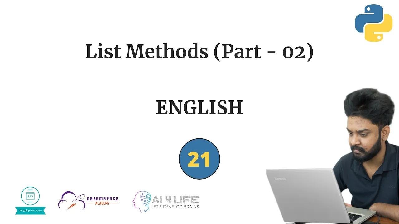 21.List Methods (Part - 02) | English - YouTube