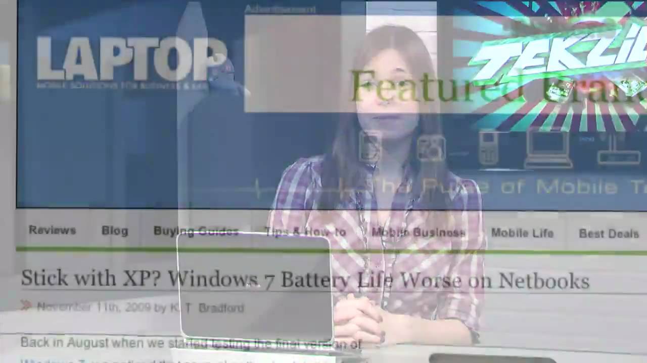 Windows 7 & XP Battery Life Ultimate Test - Tekzilla Clips - YouTube