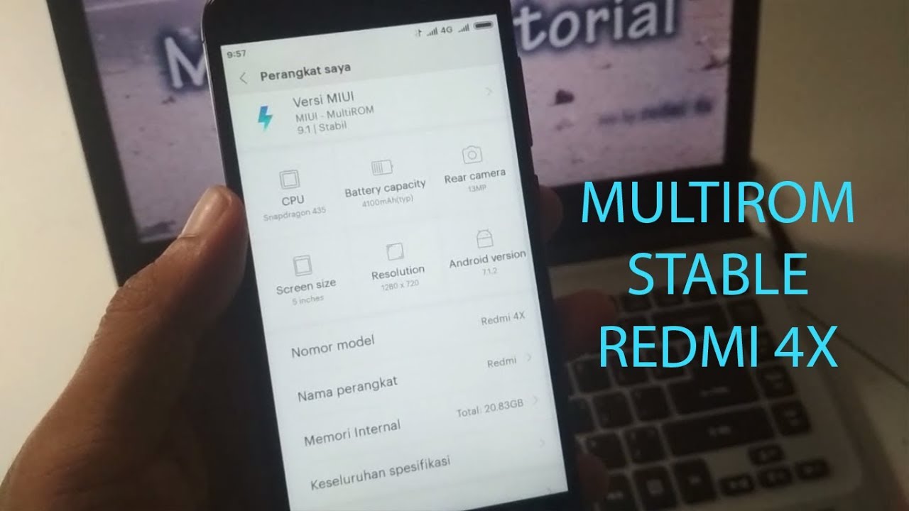 INSTALL/REVIEW ROM MULTIROM STABLE | Miui 9 | PADA REDMI 4X/PRIME - YouTube