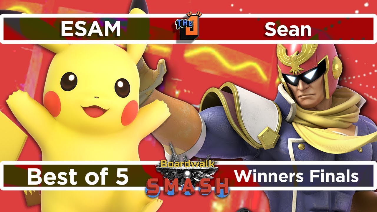 Sean (Captain Falcon) vs ESAM (Pikachu) - Boardwalk Smash #31 - Winners ...