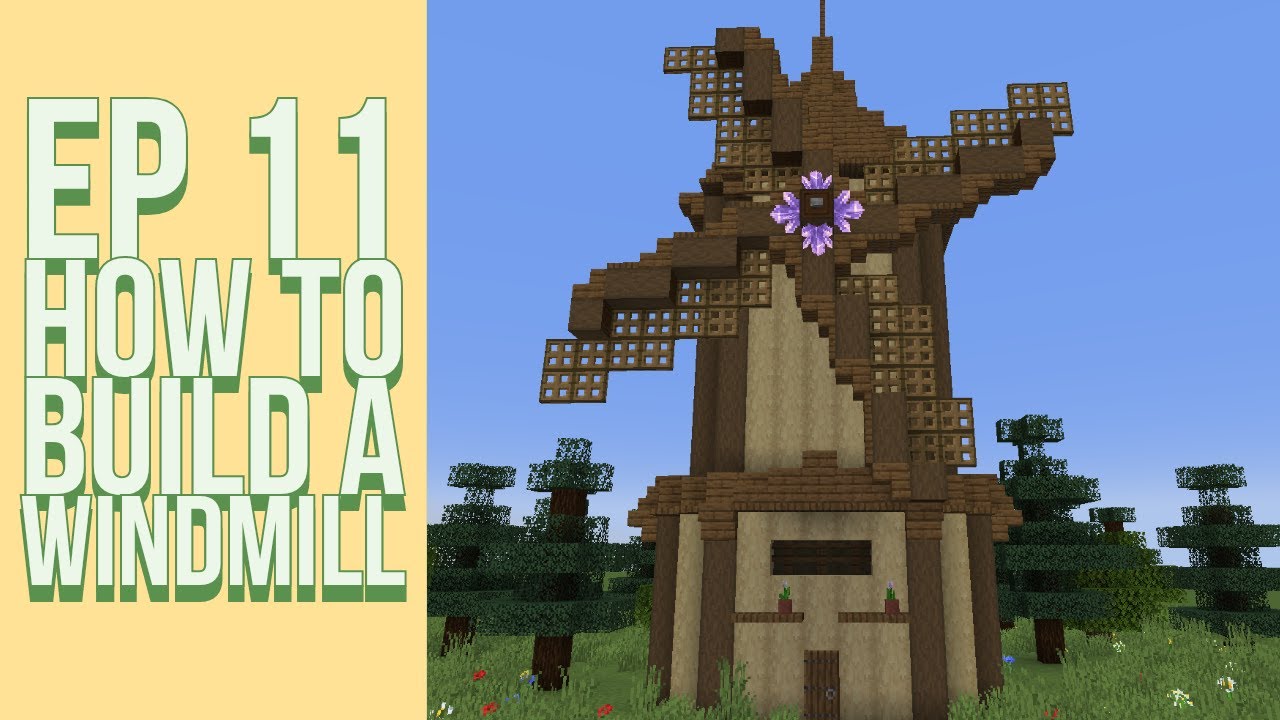 How to Build a Windmill in Minecraft - YouTube