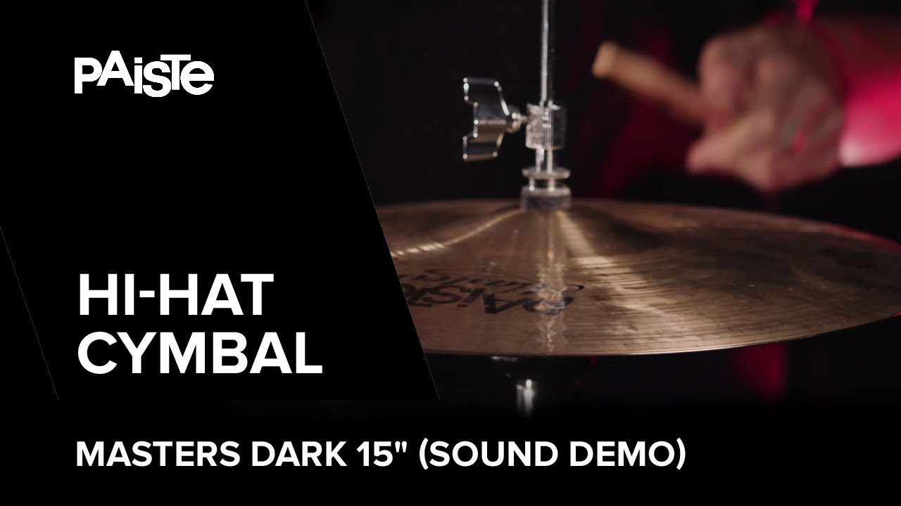 PAISTE Masters Dark Hi-Hat 15" played by Noah Fürbringer (SOUND DEMO ...