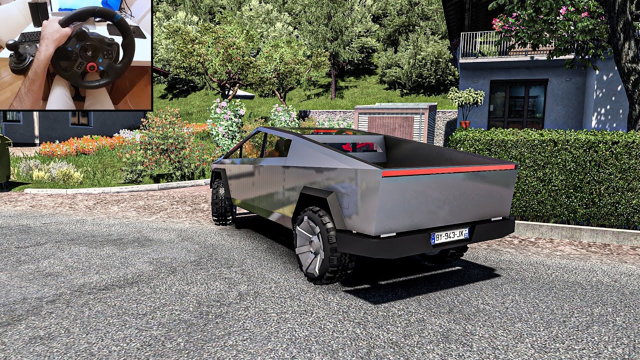 Tesla Cybertruck | Euro Truck Simulator 2 | Logitech G29 Gameplay - YouTube