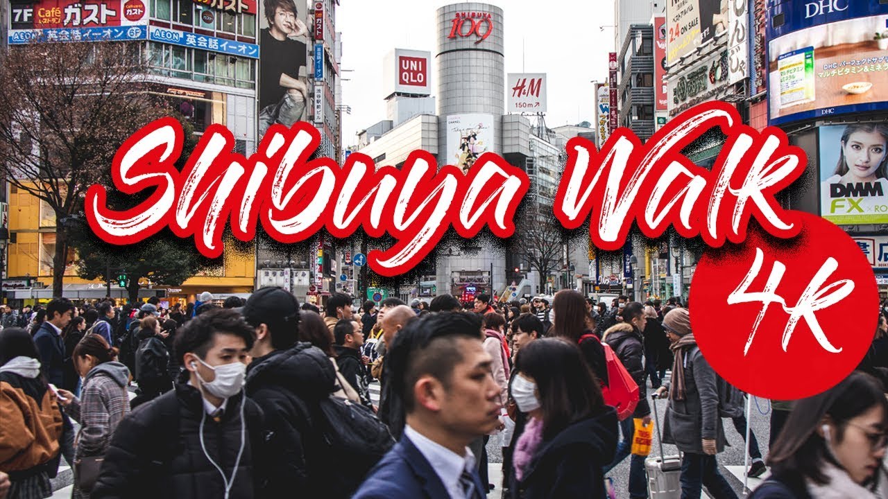 Shibuya Walk 4k - Tokyo Everyday Life on a Sunny Spring Day - YouTube