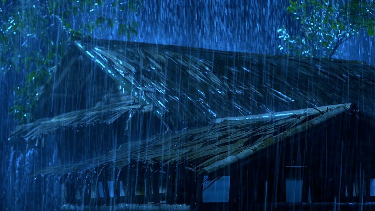 Heals Anxiety and Deep Sleep Instantly - Heavy Rain & Thunderstorm at ...