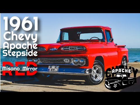 1961 CHEVY APACHE STEPSIDE  | MISANO RED MIRROR | TÜRKİYEDEKİ KLASİK OTOMOBİLLER