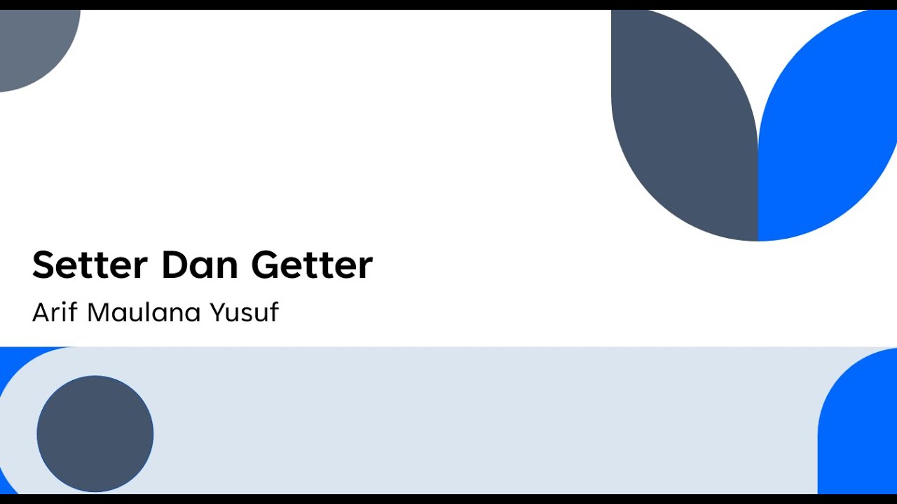 SETTER DAN GETTER - YouTube