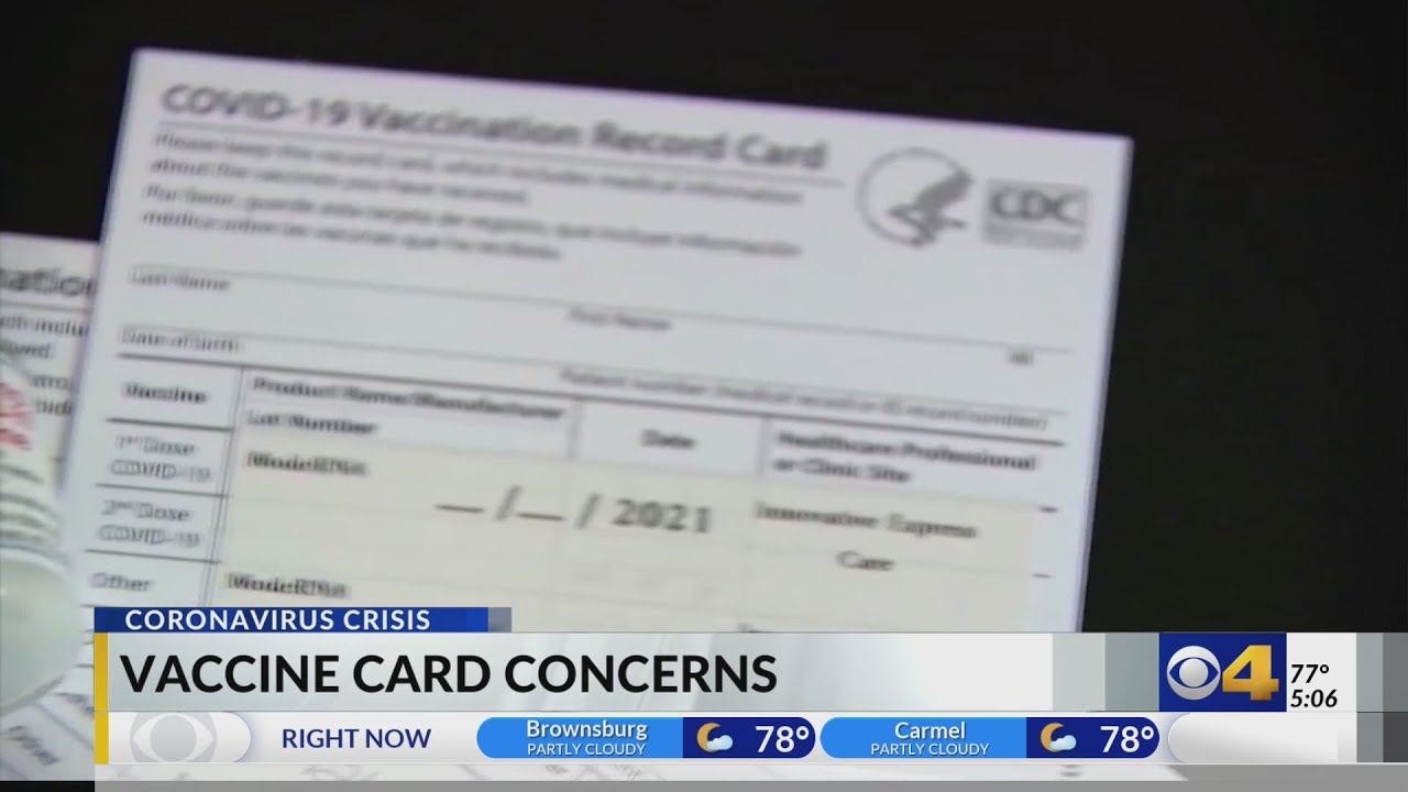 Health officials share concern over vaccine cards - YouTube