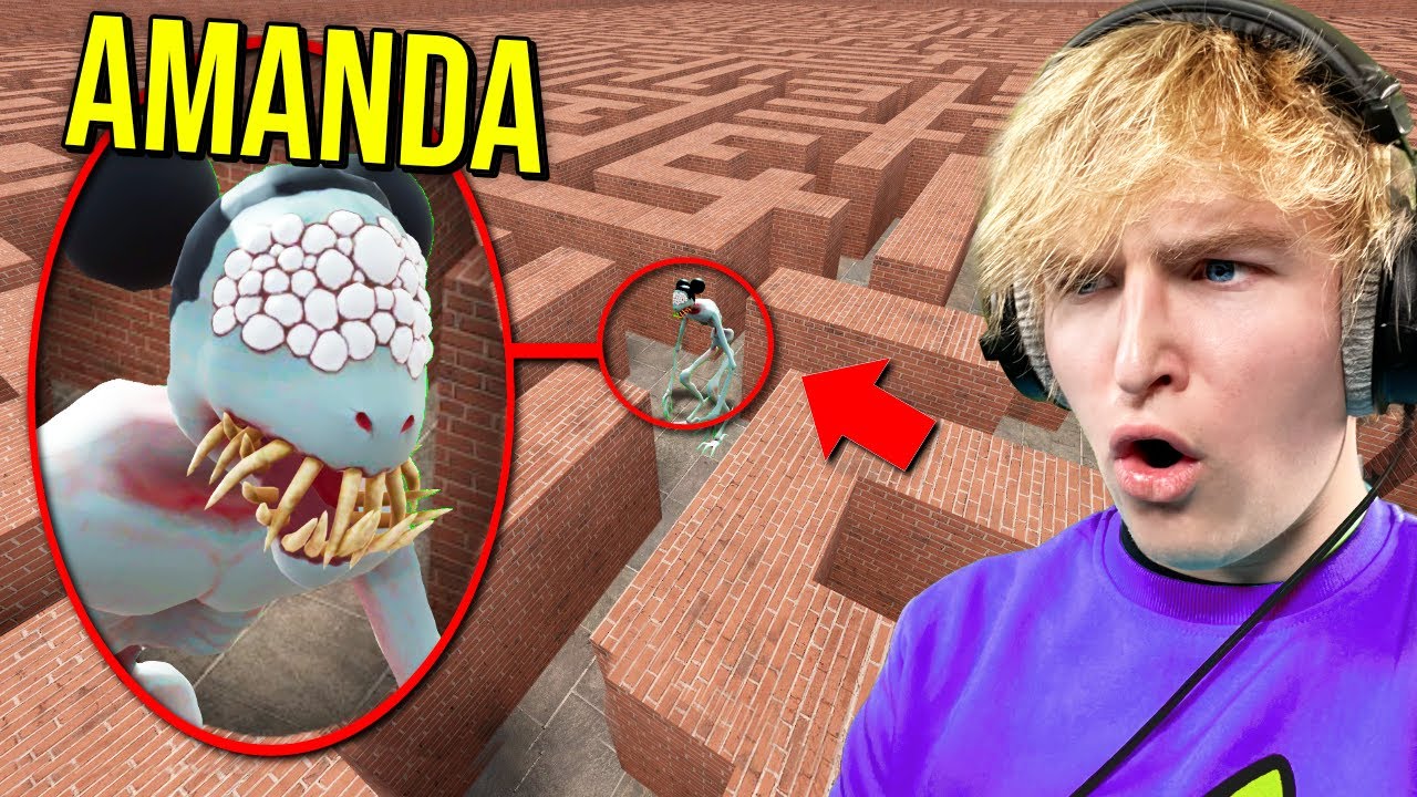 Putting AMANDA THE ADVENTURER in a MAZE... (Scary) - YouTube