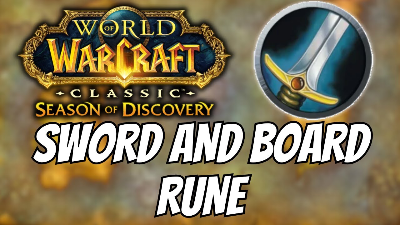 Sword and Board Rune for Warriors | Phase 3 Season of Discovery - YouTube