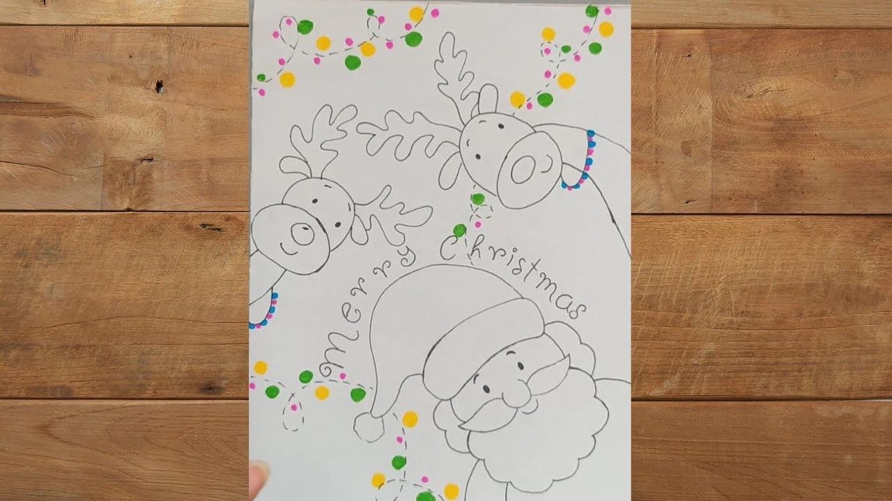 Santa Claus drawing. Easy Santa Claus drawing. Easy Santa drawing. How ...