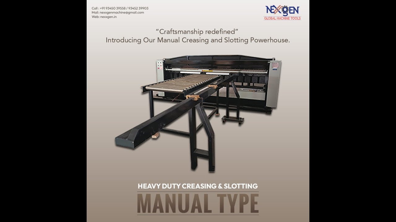 Heavy Duty Cutting and Creasing Machines - YouTube